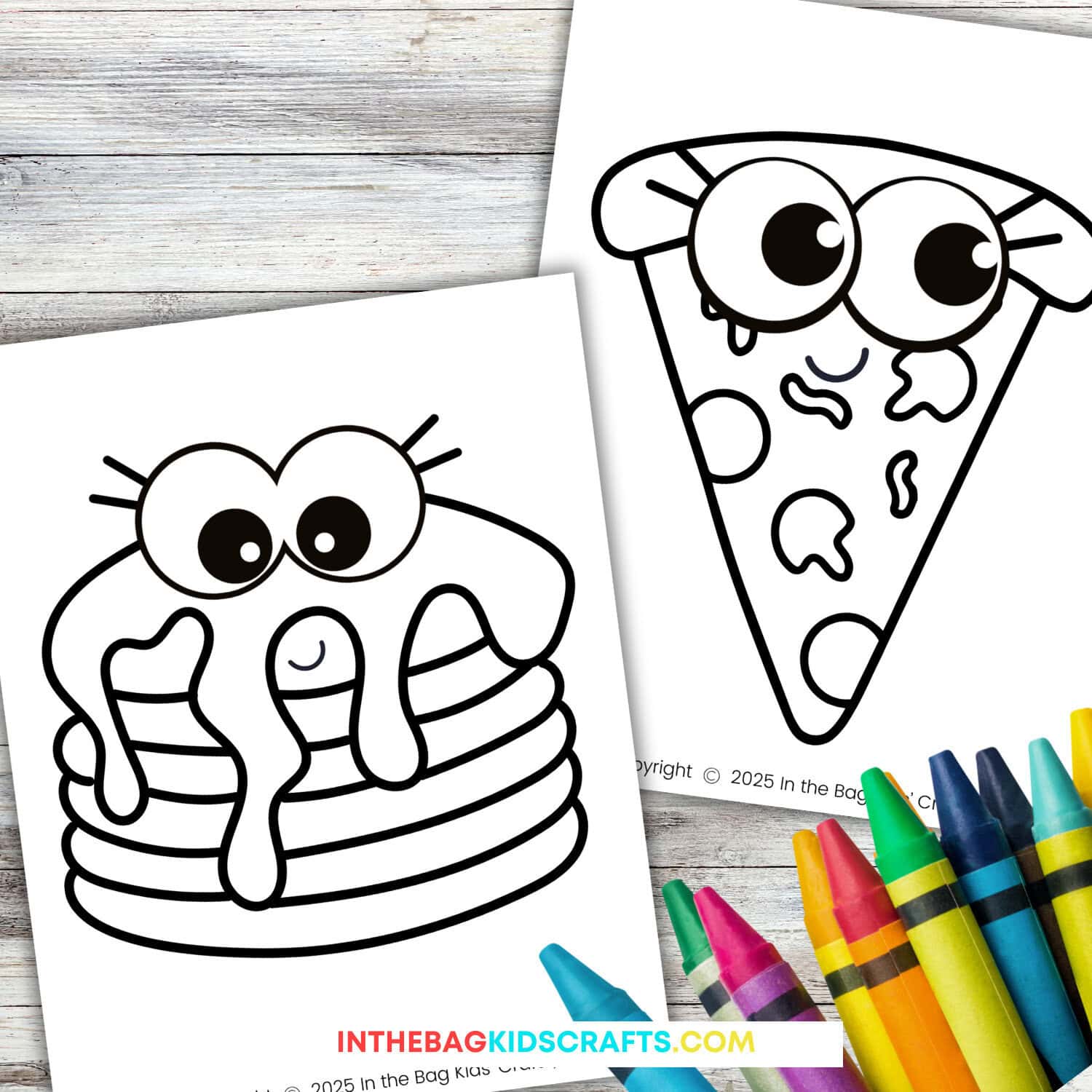 Free Printable Food Coloring Pages for Kids • In the Bag Kids' Crafts
