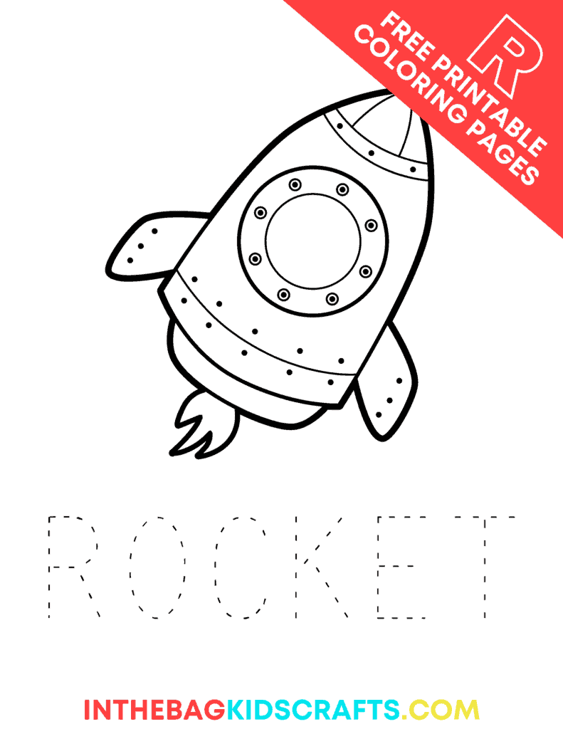 Letter R Coloring Pages for Preschool (FREE pdf) • In the Bag Kids' Crafts