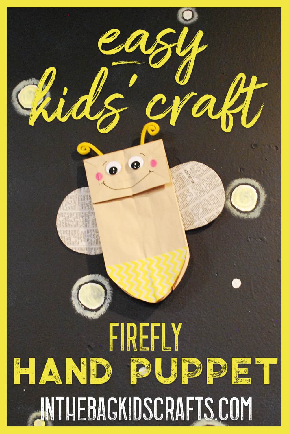 Easy Summertime Kids' Craft: Firefly Puppet • In the Bag Kids' Crafts