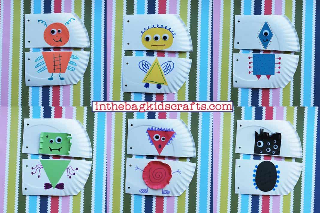 Learning About Shapes with This Monster Flipbook • In the Bag Kids' Crafts