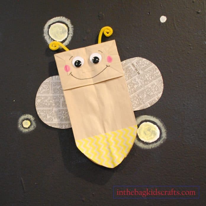 Easy Summertime Kids' Craft: Firefly Puppet • In the Bag Kids' Crafts