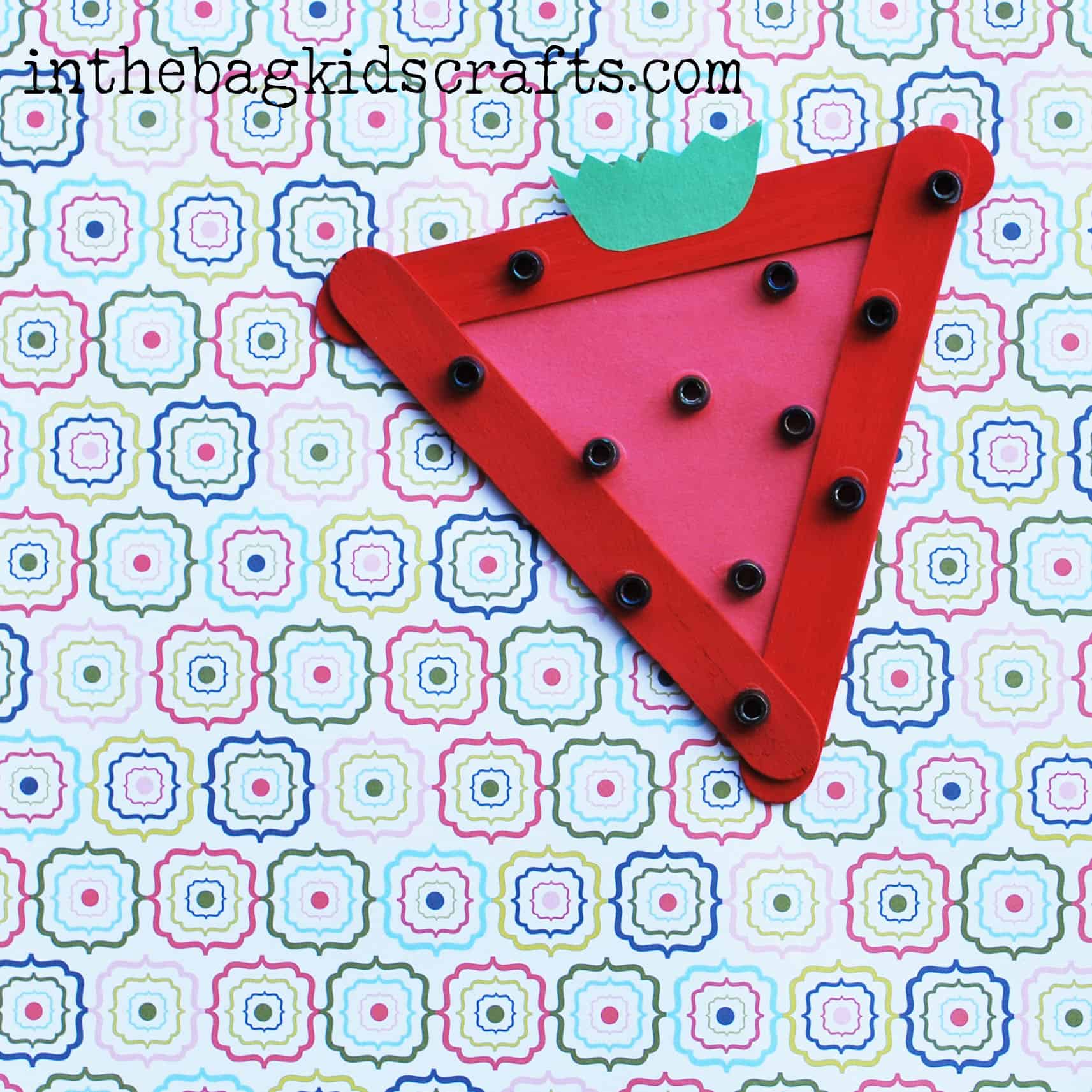 Easy Summertime Kids' Craft: Strawberry • In the Bag Kids' Crafts