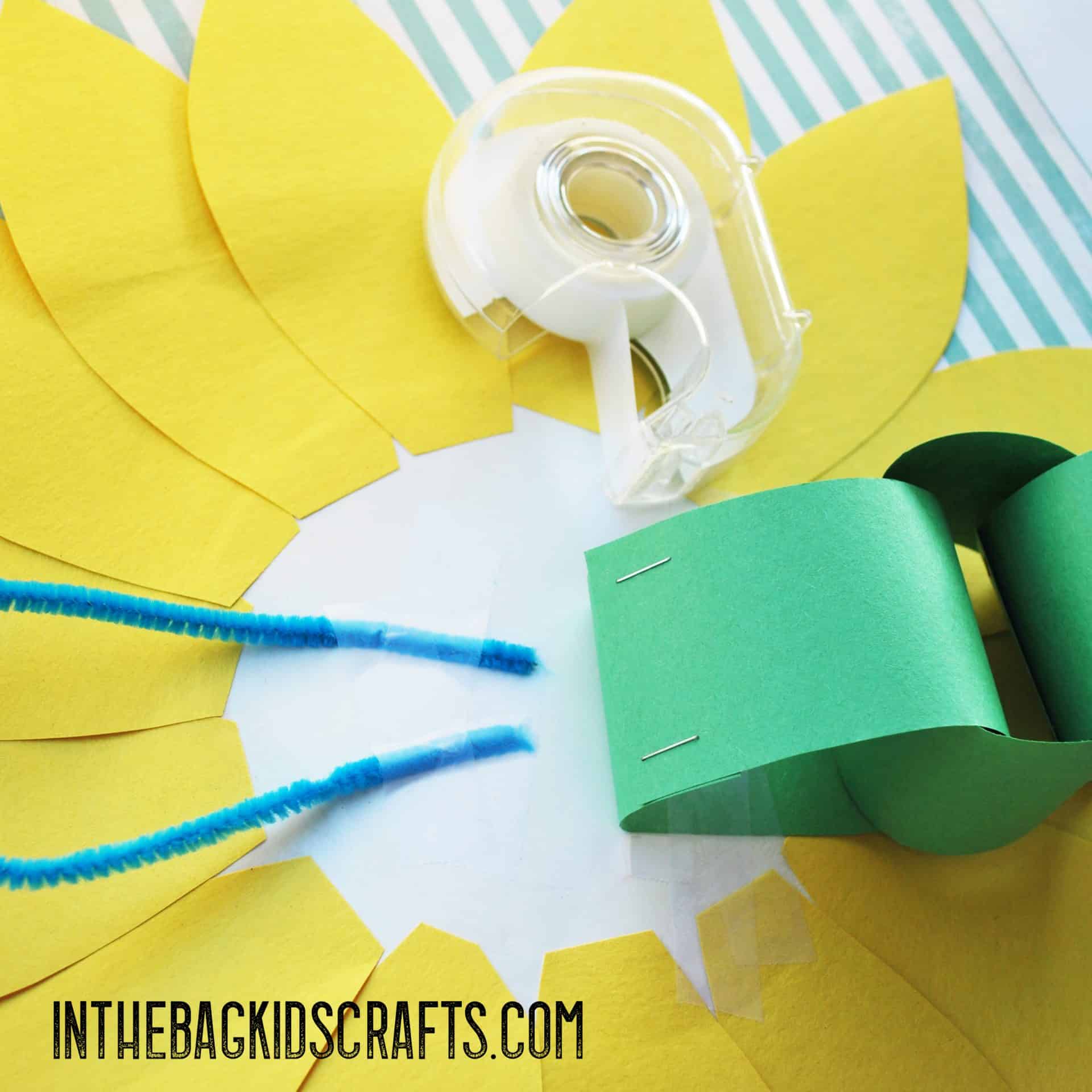 Life-Sized Sunflower Craft for Kindergarten • In the Bag Kids' Crafts