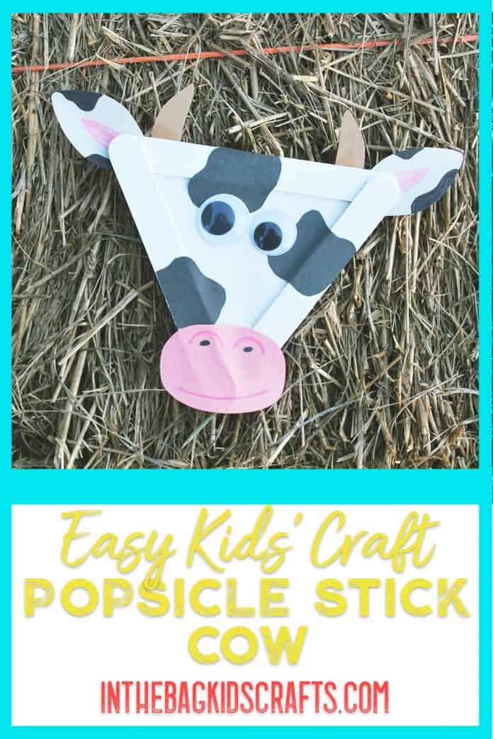Easy Cow Craft {with FREE template} • In the Bag Kids' Crafts
