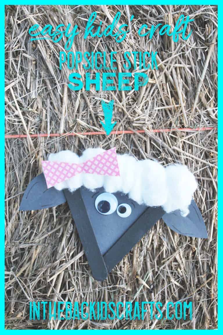 Sheep Kids Craft (with Popsicle Sticks) • In the Bag Kids' Crafts