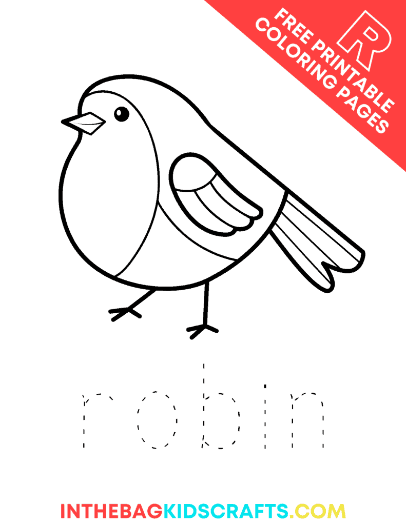 Letter R Coloring Pages for Preschool (FREE pdf) • In the Bag Kids' Crafts