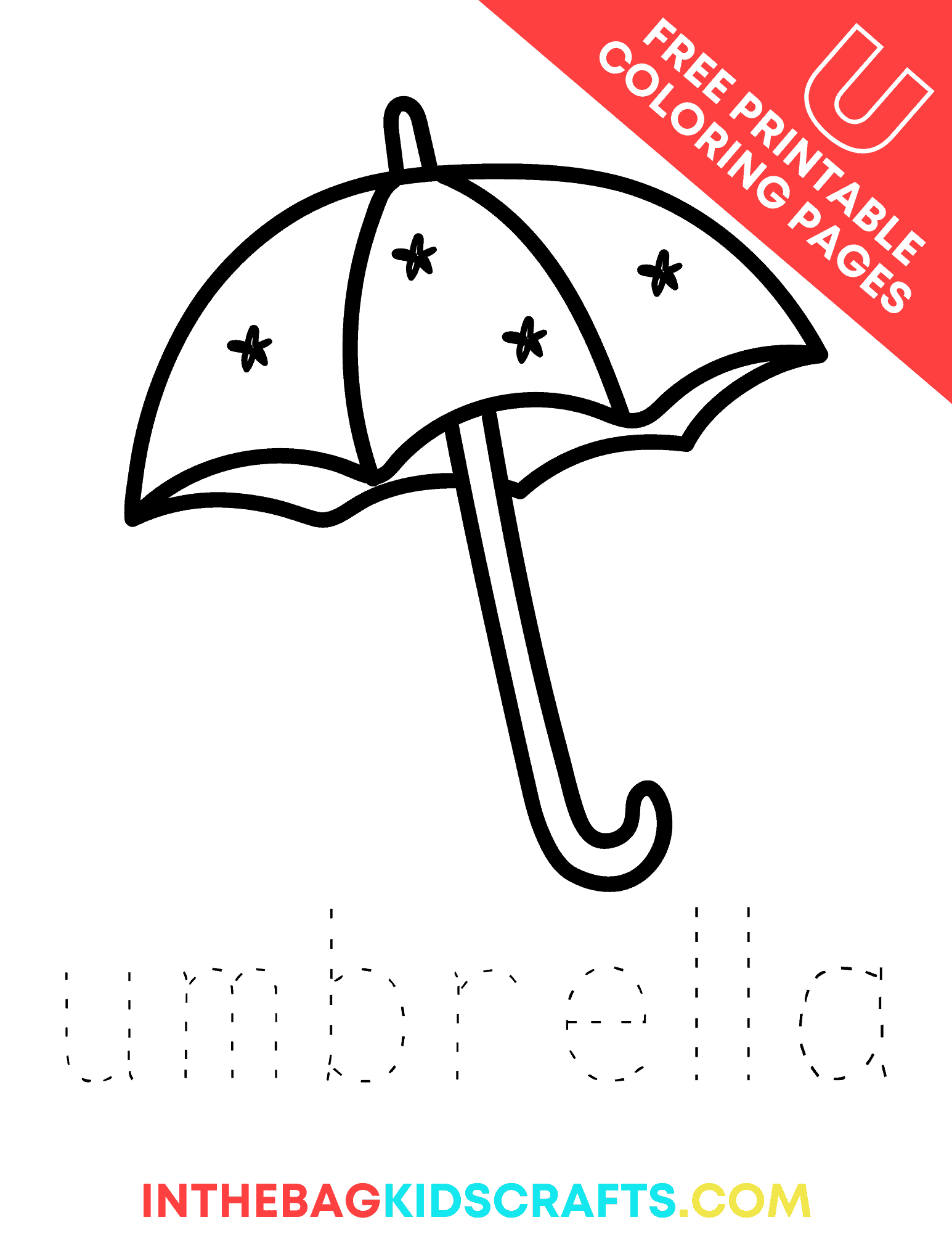 FREE Printable Letter U Coloring Pages • In the Bag Kids' Crafts