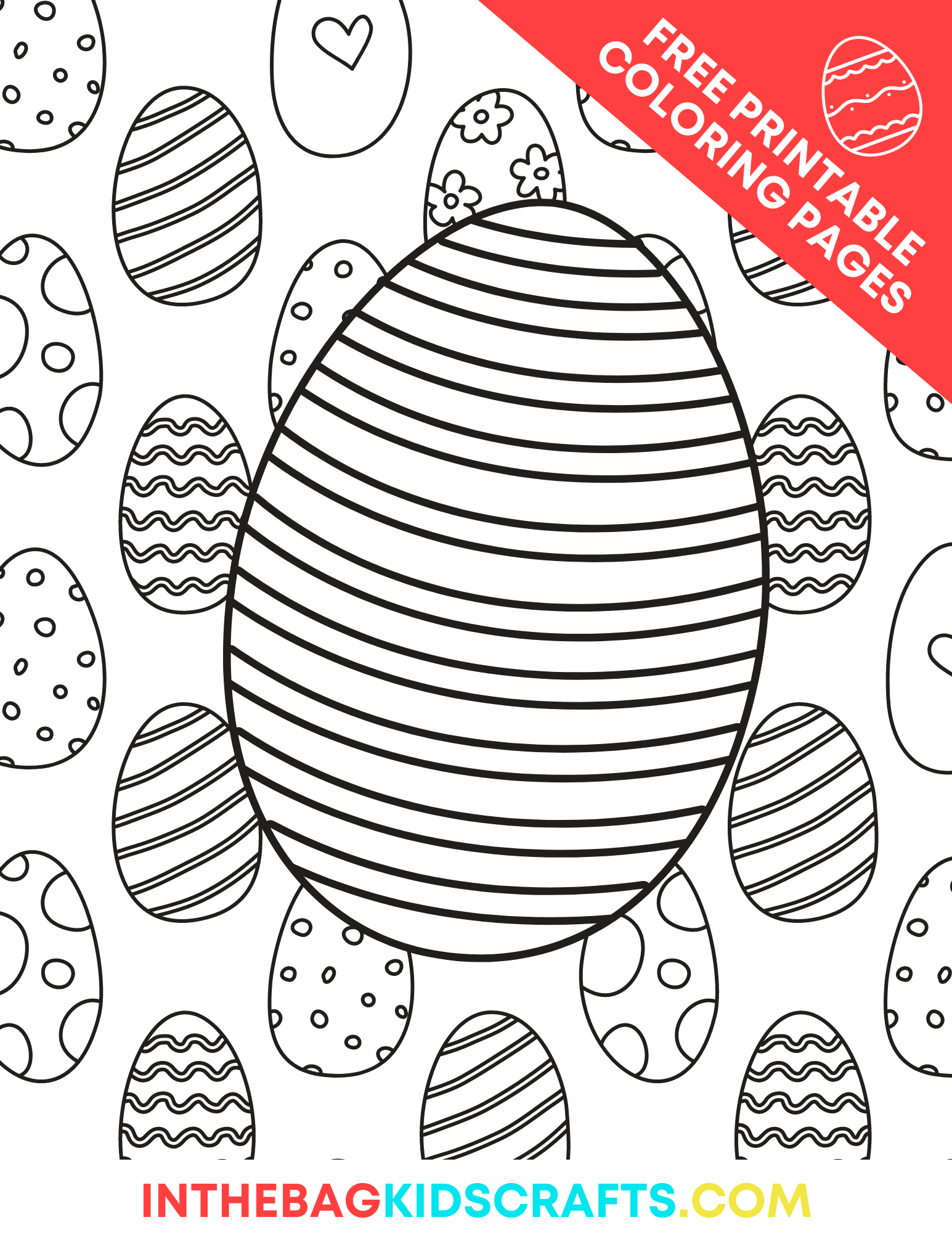 Easter Coloring Pages (FREE Download) • In the Bag Kids' Crafts