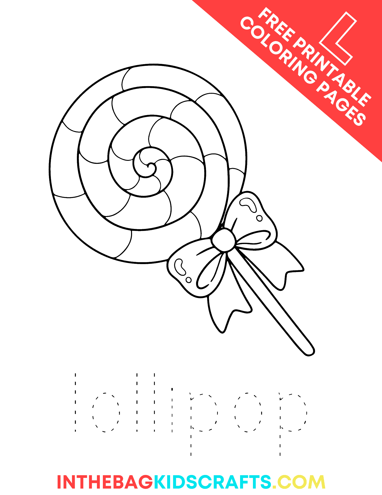 Letter L Coloring Pages (FREE Printables) • In the Bag Kids' Crafts