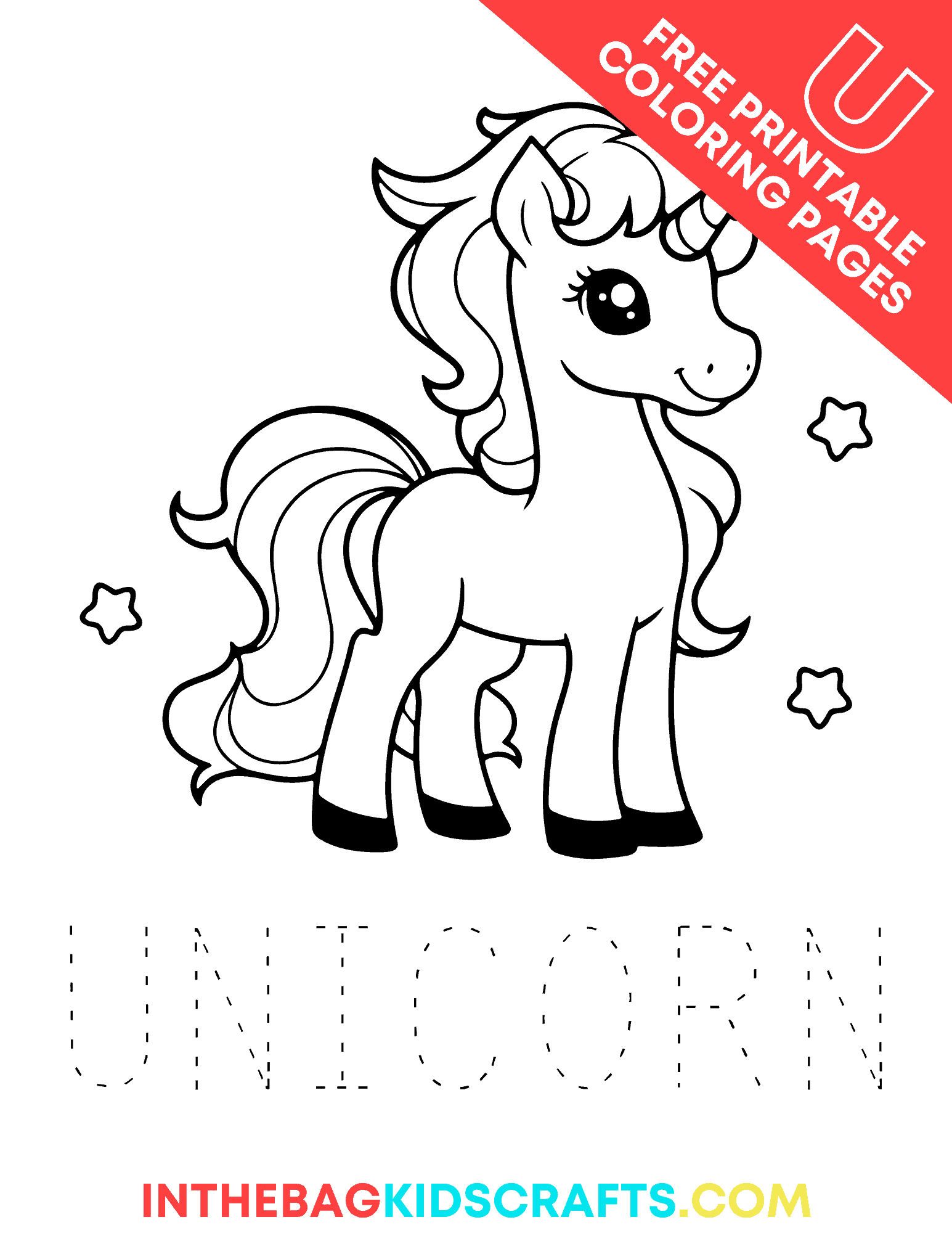 FREE Printable Letter U Coloring Pages • In the Bag Kids' Crafts