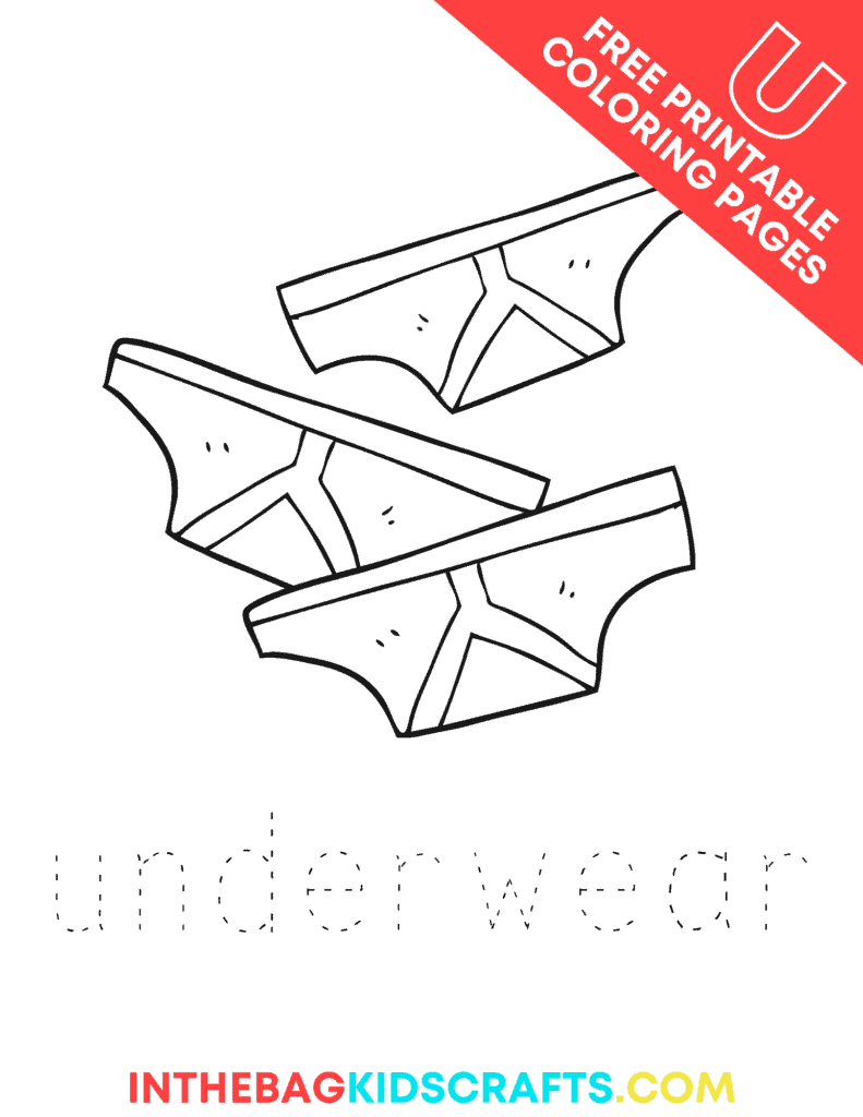 FREE Printable Letter U Coloring Pages • In the Bag Kids' Crafts