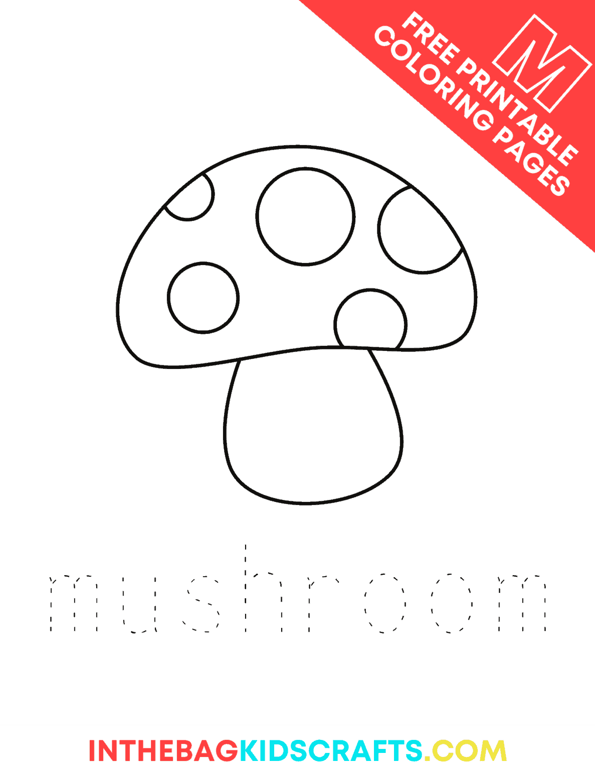 Letter M Coloring Pages for Kids • In the Bag Kids' Crafts