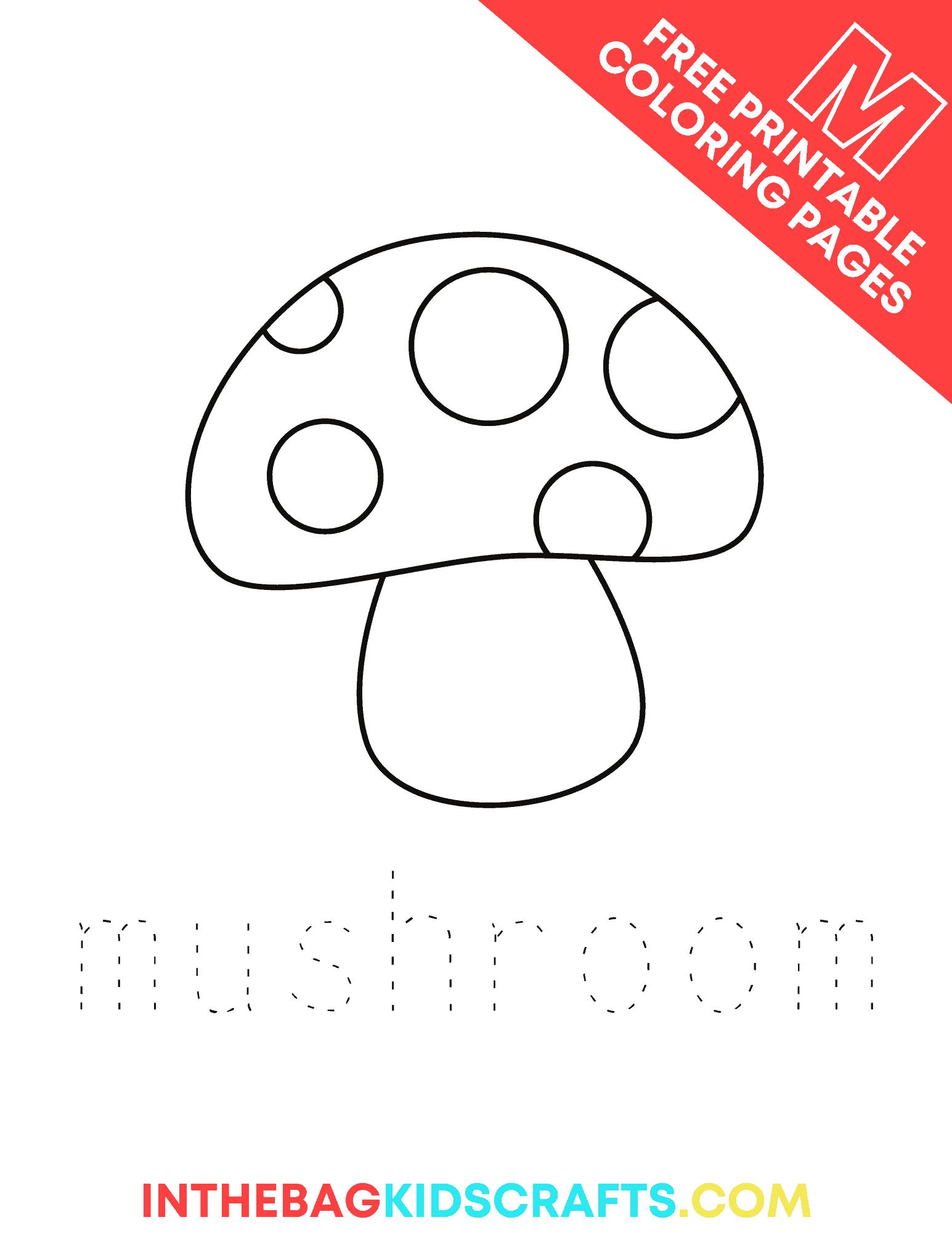 Letter M Coloring Pages for Kids • In the Bag Kids' Crafts