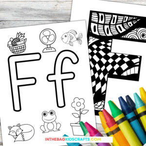 Letter F Coloring Pages (FREE Download) • In the Bag Kids' Crafts