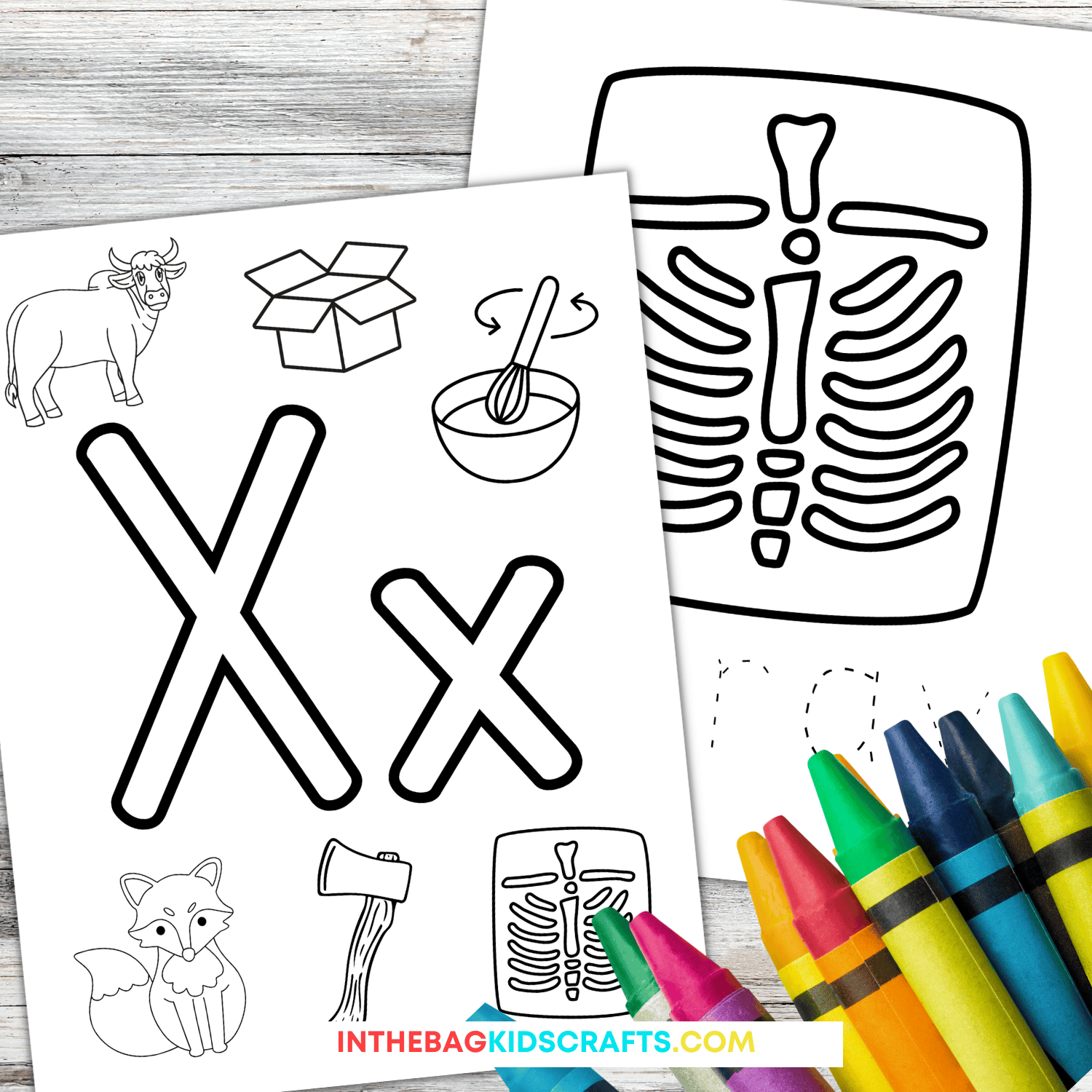 Free Printable Letter X Coloring Pages for Preschoolers • In the Bag ...