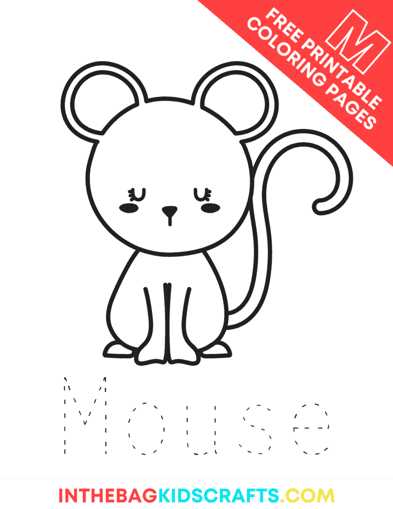 Letter M Coloring Pages for Kids • In the Bag Kids' Crafts