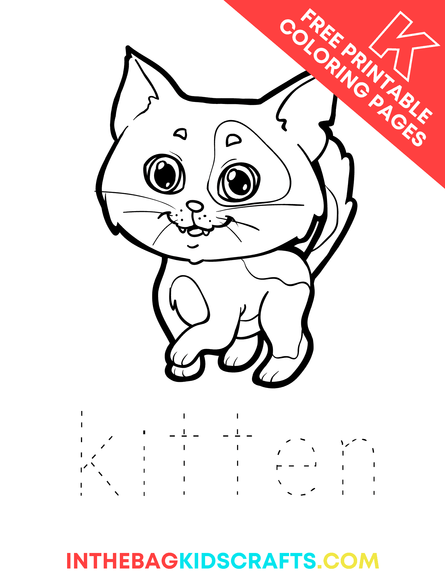 Letter K Coloring Pages (FREE Printables) • In the Bag Kids' Crafts
