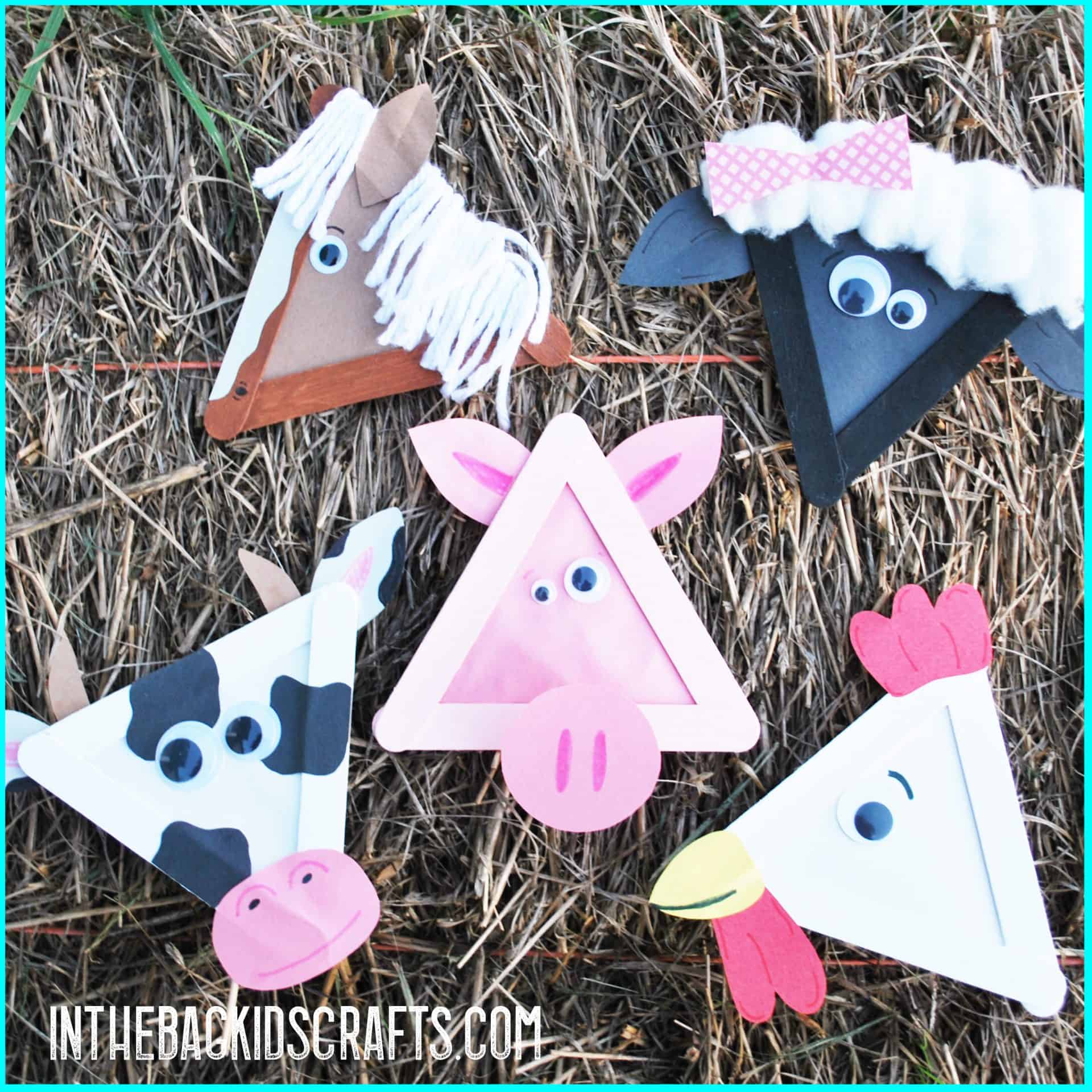 5 Easy Farm Animal Crafts (with FREE Templates) • In the Bag Kids' Crafts