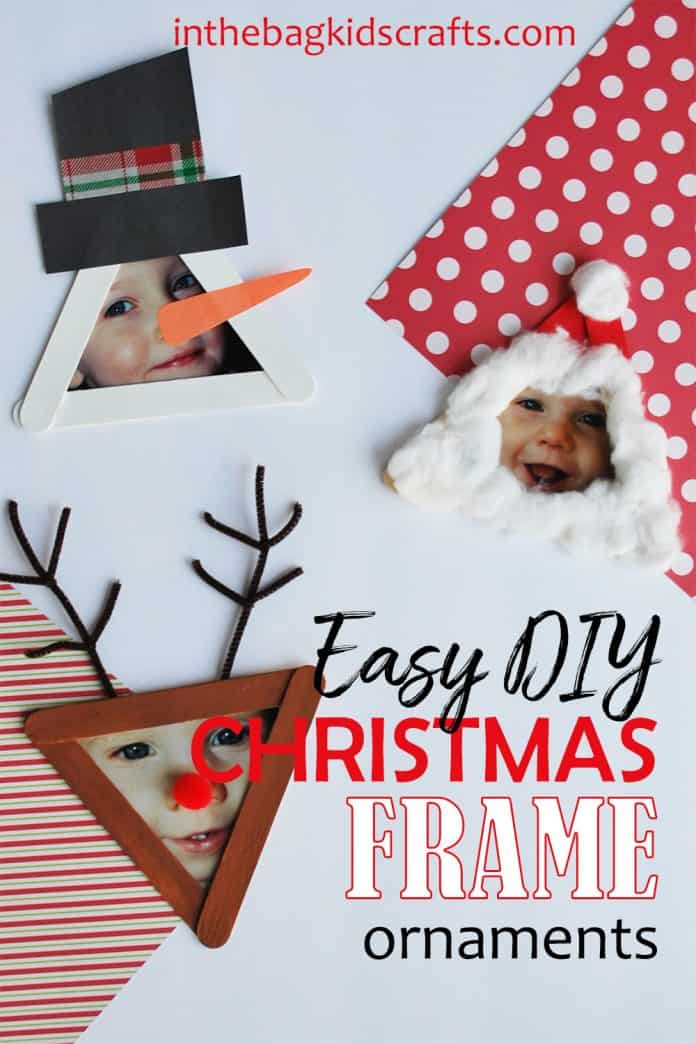 Christmas Picture Frame Crafts • In the Bag Kids' Crafts