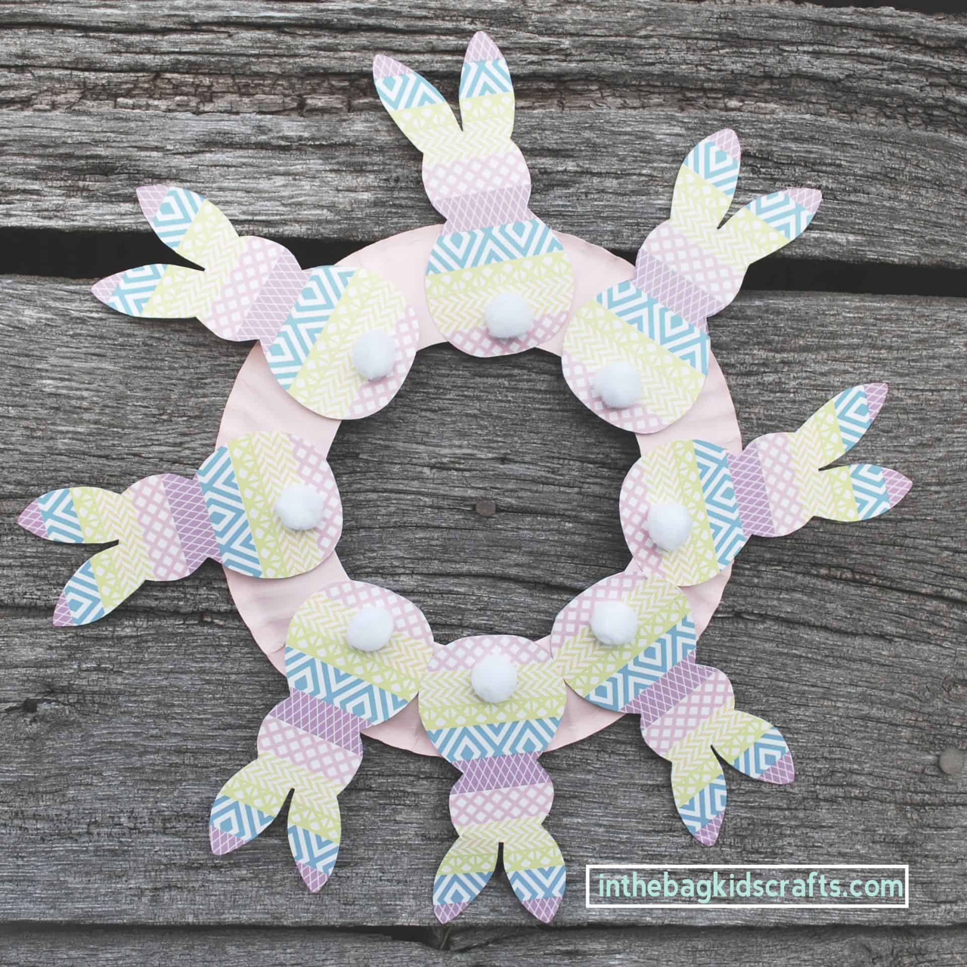 Paper Easter Wreath • In the Bag Kids' Crafts
