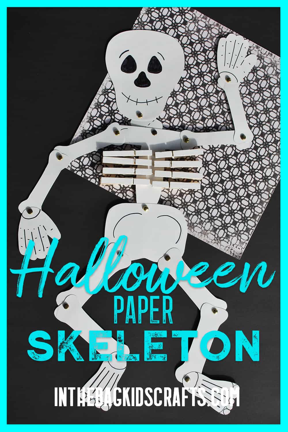 Easy Skeleton Craft {with FREE template} • In the Bag Kids' Crafts