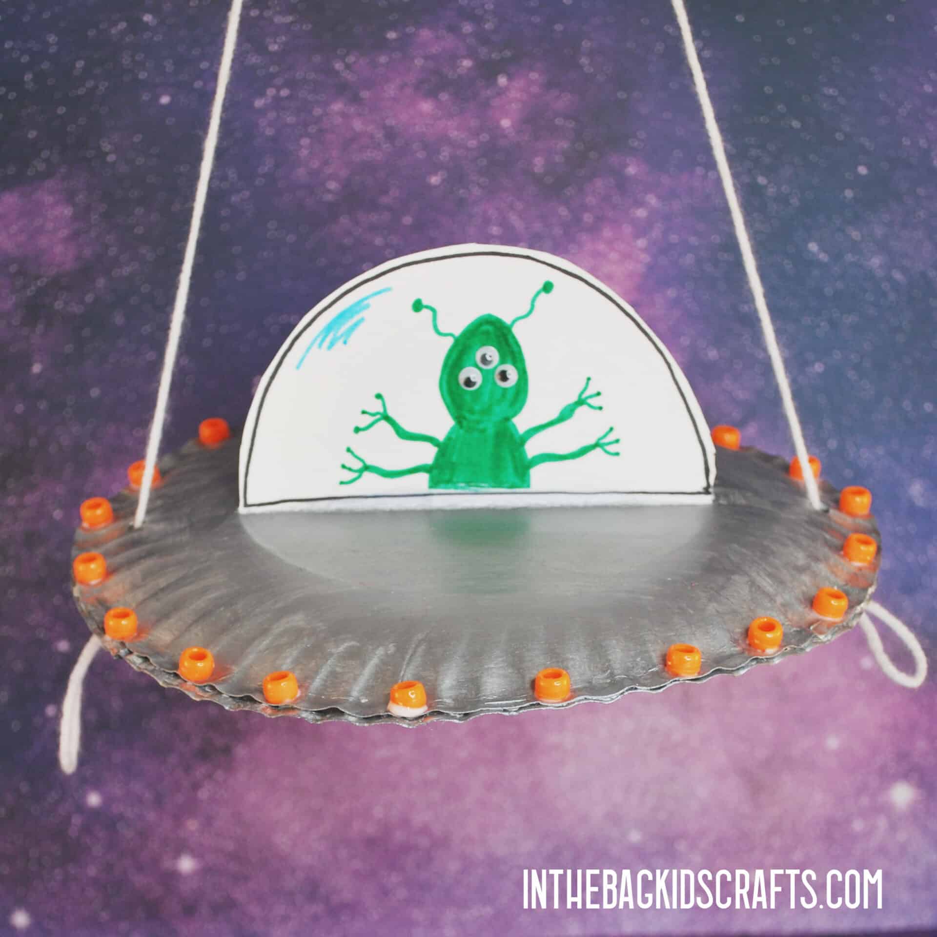 Moon Craft {with Flying Rocket Ship} • In the Bag Kids' Crafts