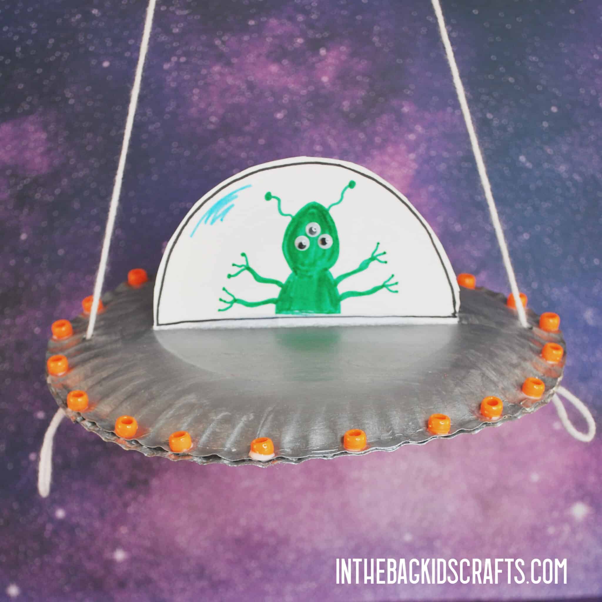 Moon Craft {with Flying Rocket Ship} • In the Bag Kids' Crafts