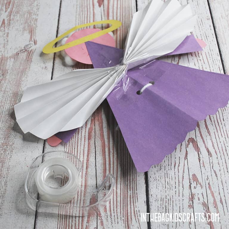 Handmade Christmas Greeting Card Angels • In the Bag Kids' Crafts