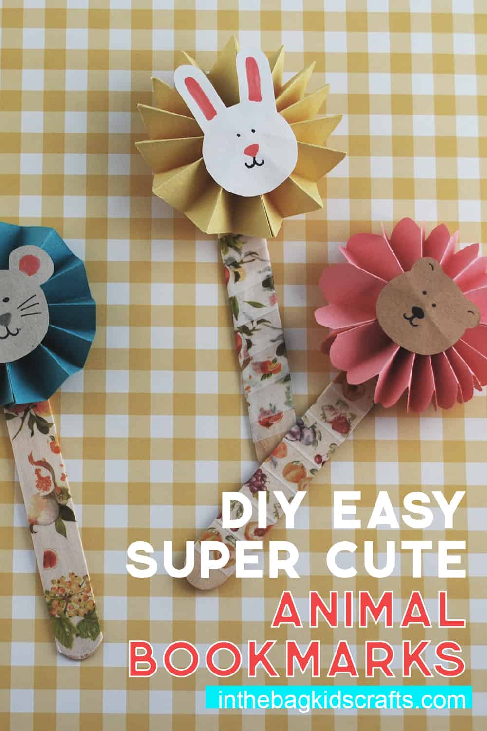 Let's Make a Bookmark! (with Adorable Animals) • In the Bag Kids' Crafts