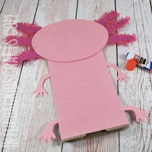 Axolotl Craft Puppet (Free Template!) • In the Bag Kids' Crafts