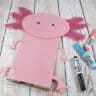 Axolotl Craft Puppet (Free Template!) • In the Bag Kids' Crafts