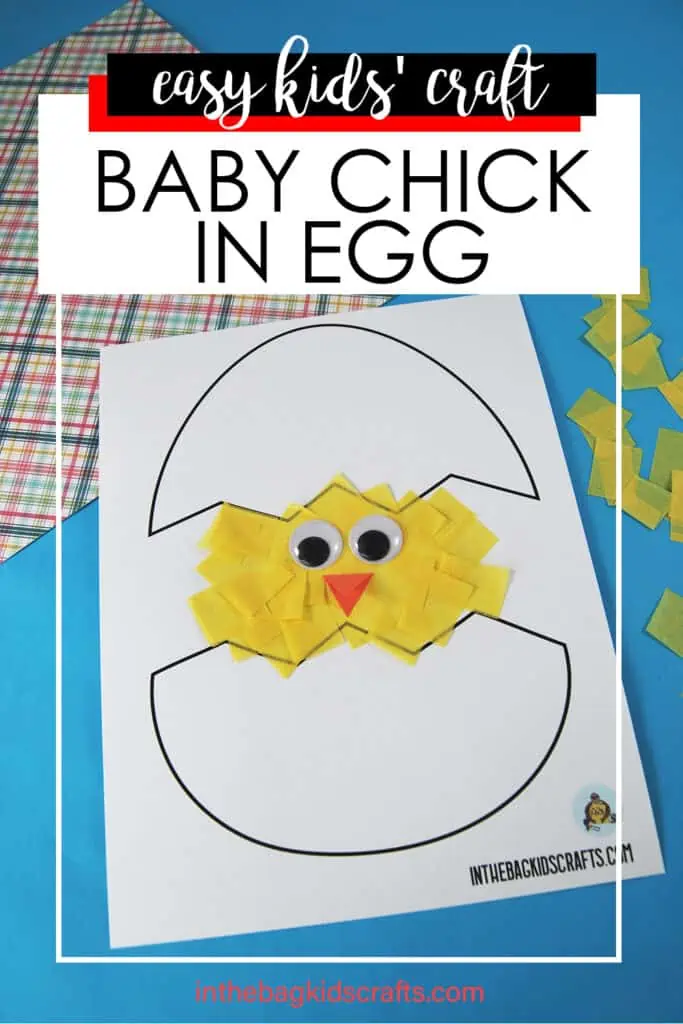 Chick Craft (FREE Printable) • In the Bag Kids' Crafts