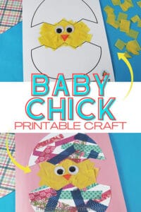 Chick Craft (FREE Printable) • In the Bag Kids' Crafts
