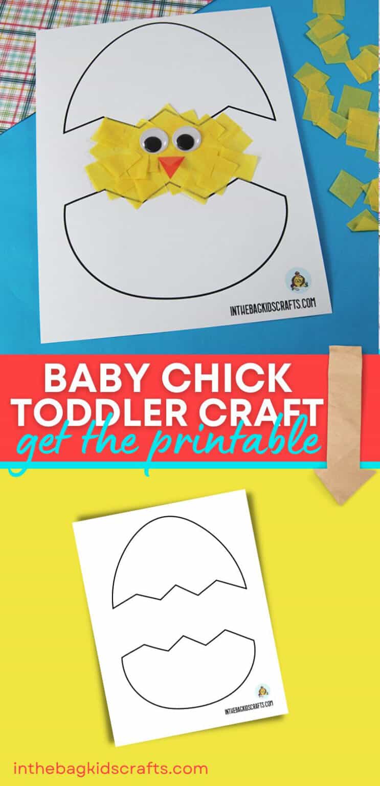 Chick Craft (FREE Printable) • In the Bag Kids' Crafts