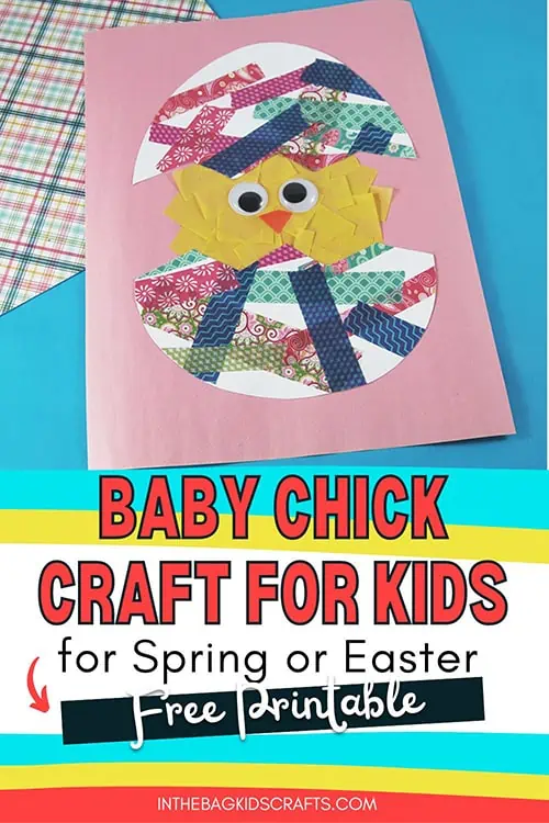 Chick Craft (FREE Printable) • In the Bag Kids' Crafts