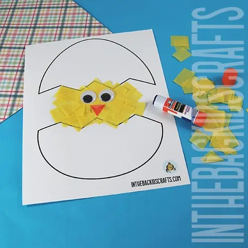 Chick Craft (FREE Printable) • In the Bag Kids' Crafts