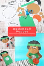 Basketball Craft Player Puppet (with FREE Template) • In the Bag Kids ...