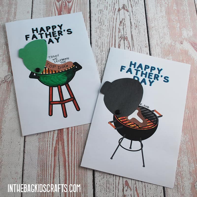 Father's Day Card Ideas (BBQ Themed) • In the Bag Kids' Crafts