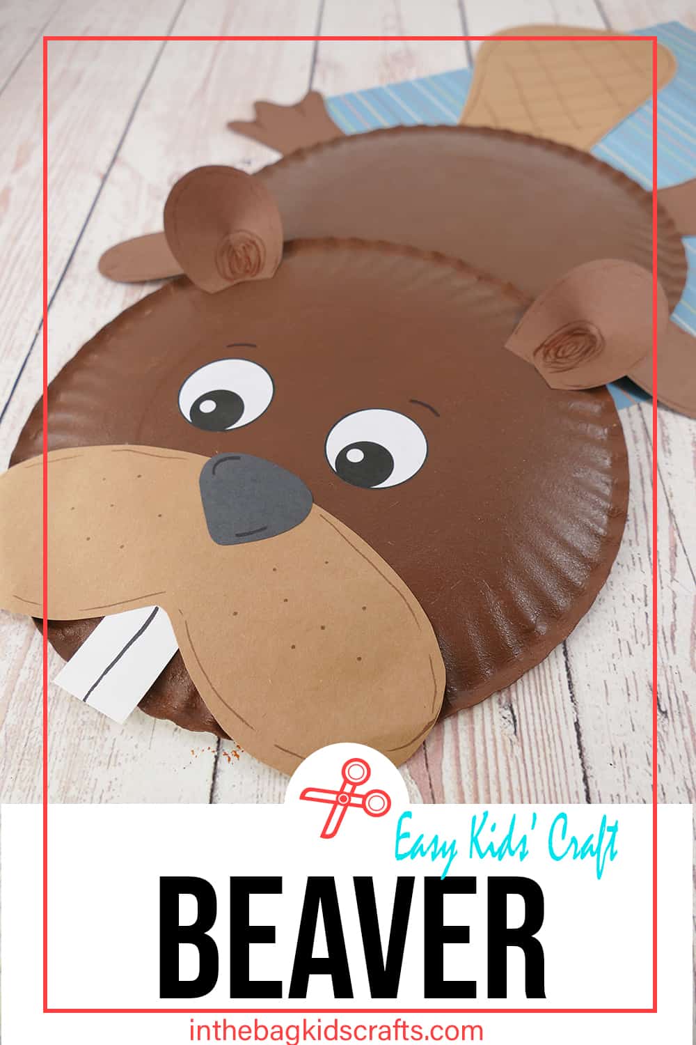 Beaver Craft for Kids (with Free Craft Template) • In the Bag Kids' Crafts
