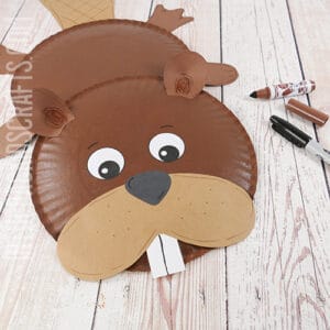 Beaver Craft for Kids (with Free Craft Template) • In the Bag Kids' Crafts