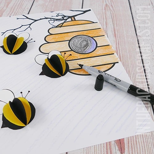 DIY Beehive Craft for Kids (with Free Printable) • In the Bag Kids' Crafts