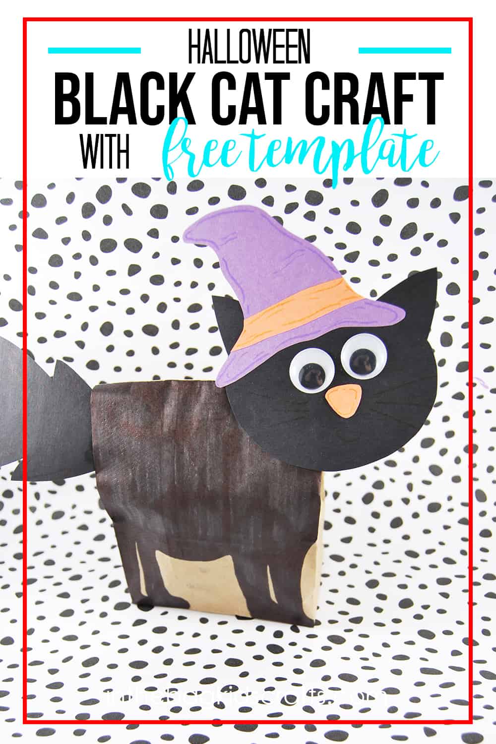Black Cat Halloween Craft (with FREE Template) • In the Bag Kids' Crafts
