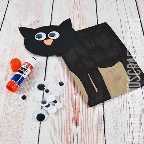 Black Cat Halloween Craft (with FREE Template) • In the Bag Kids' Crafts
