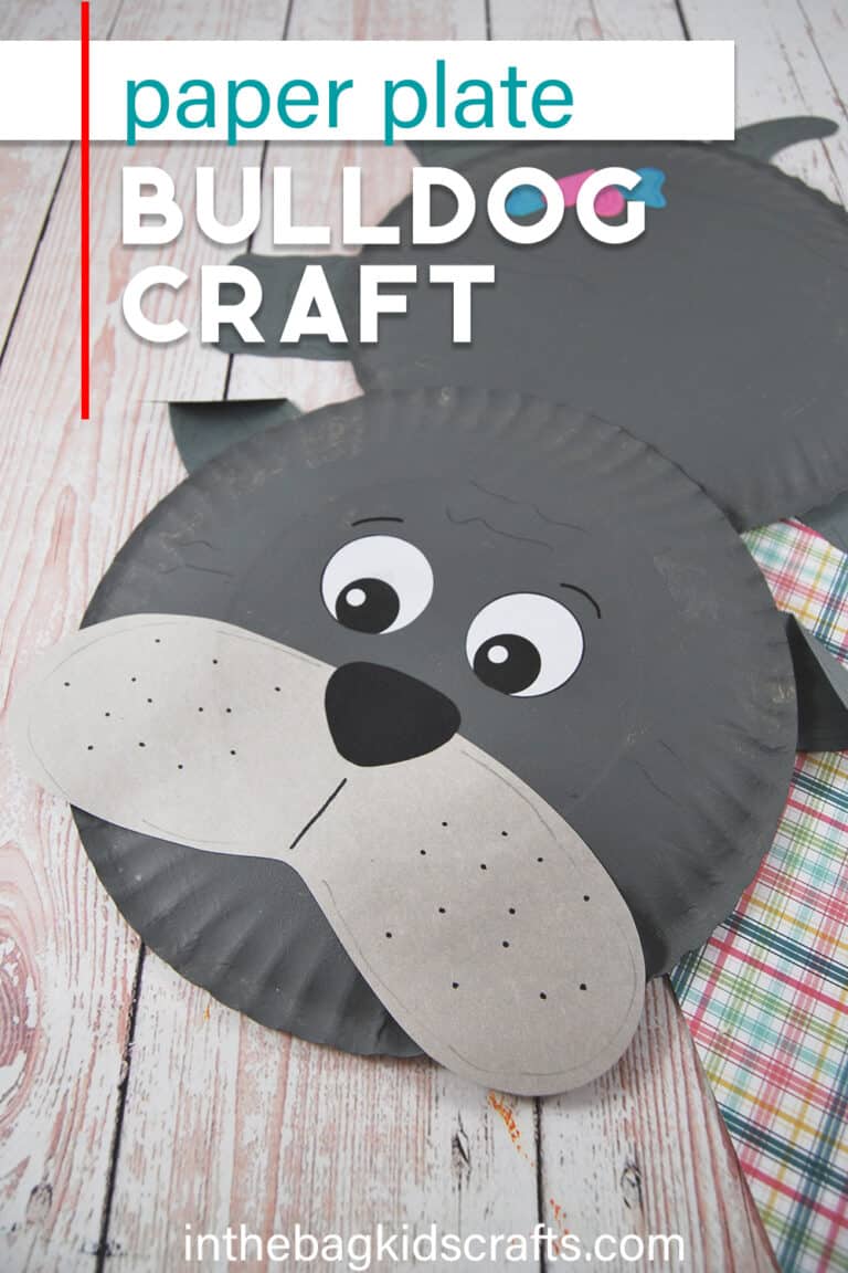 Bulldog Craft for Kids (with FREE Template) • In the Bag Kids' Crafts