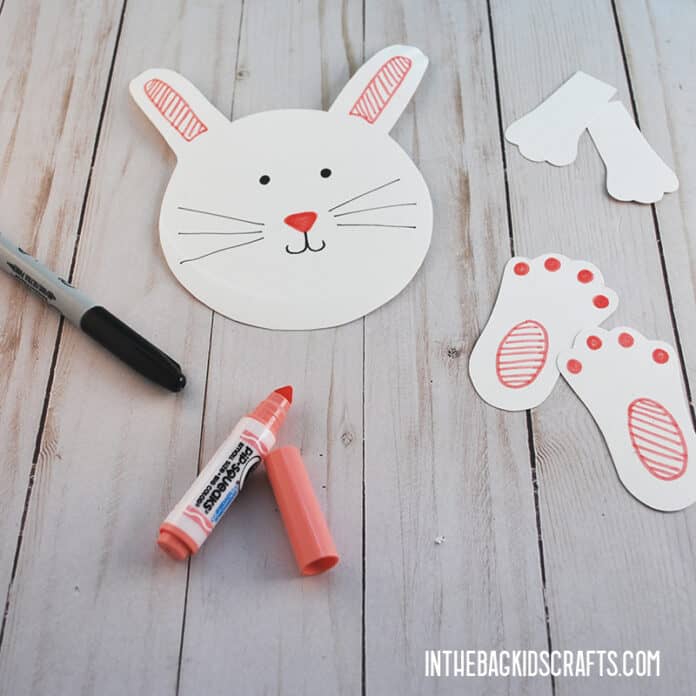Paper Plate Rabbit Craft for Kids • In the Bag Kids' Crafts