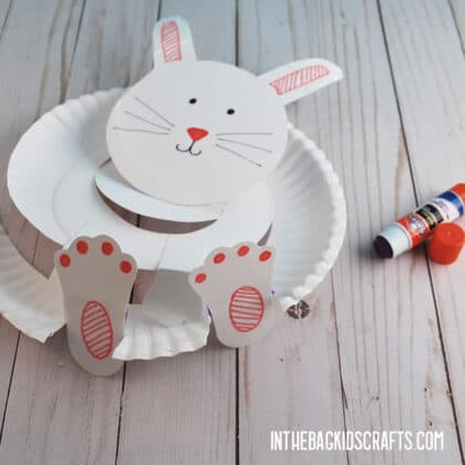 Paper Plate Rabbit Craft for Kids • In the Bag Kids' Crafts