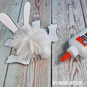 Fluffy Rabbit Craft {FREE template} • In the Bag Kids' Crafts