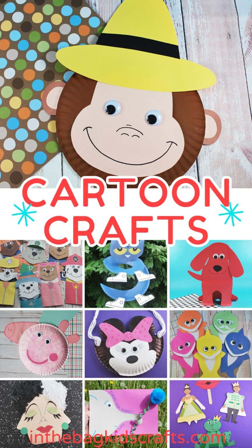 14 Cartoon Crafts You'll Love • In the Bag Kids' Crafts