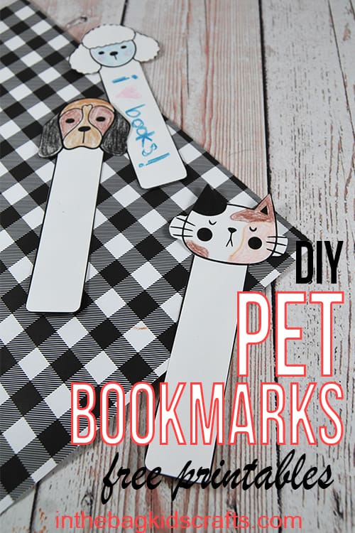 Adorable DIY Pet Bookmarks for Kids (FREE Printable pdf) • In the Bag ...