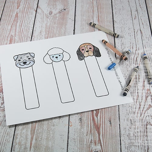 Adorable DIY Pet Bookmarks for Kids (FREE Printable pdf) • In the Bag ...